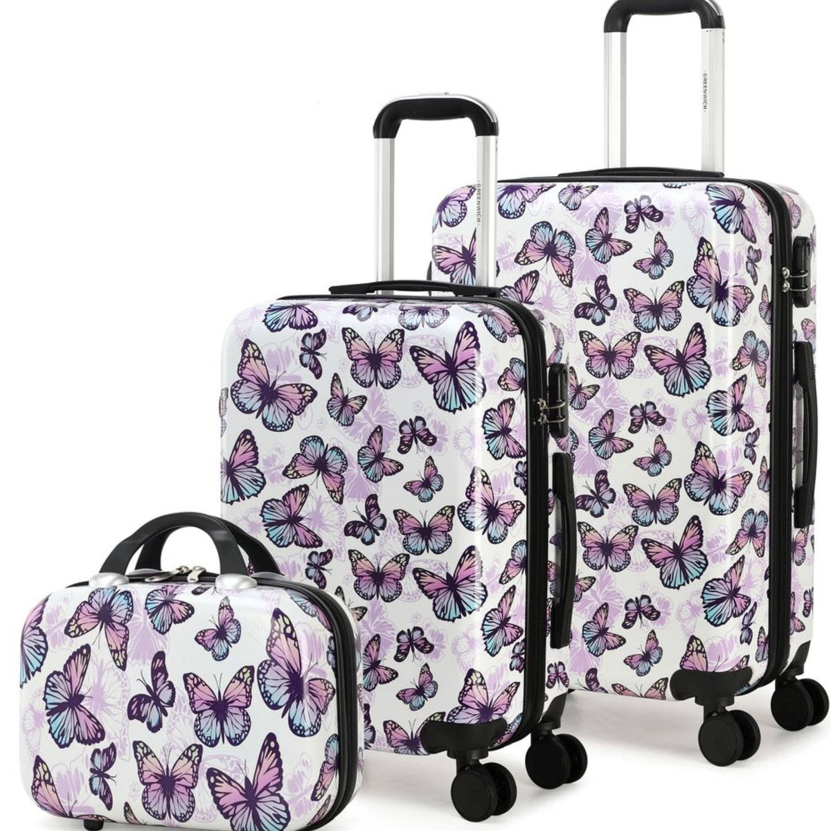 GREENWICH SET Median + cabin + NECESER SMALL BUTTERFLY – Maletas Greenwich