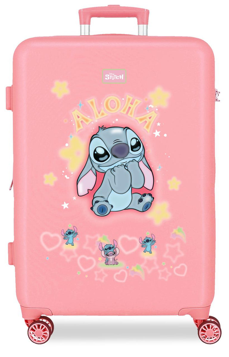 4351211 TROLLEY ABS 65CM. 4R. STITCH YOU&ME ROSA – Maletas Greenwich