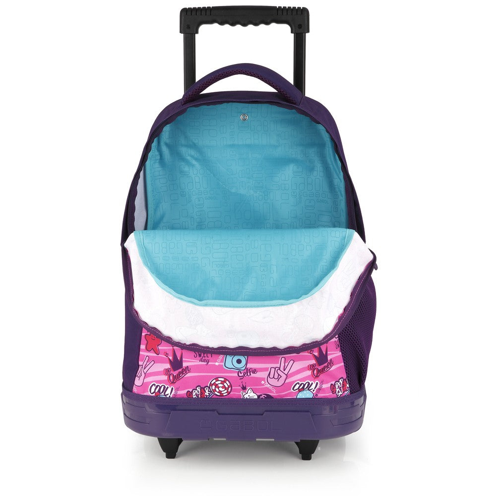 GABOL School backpack with wheels STICKER – Maletas Greenwich