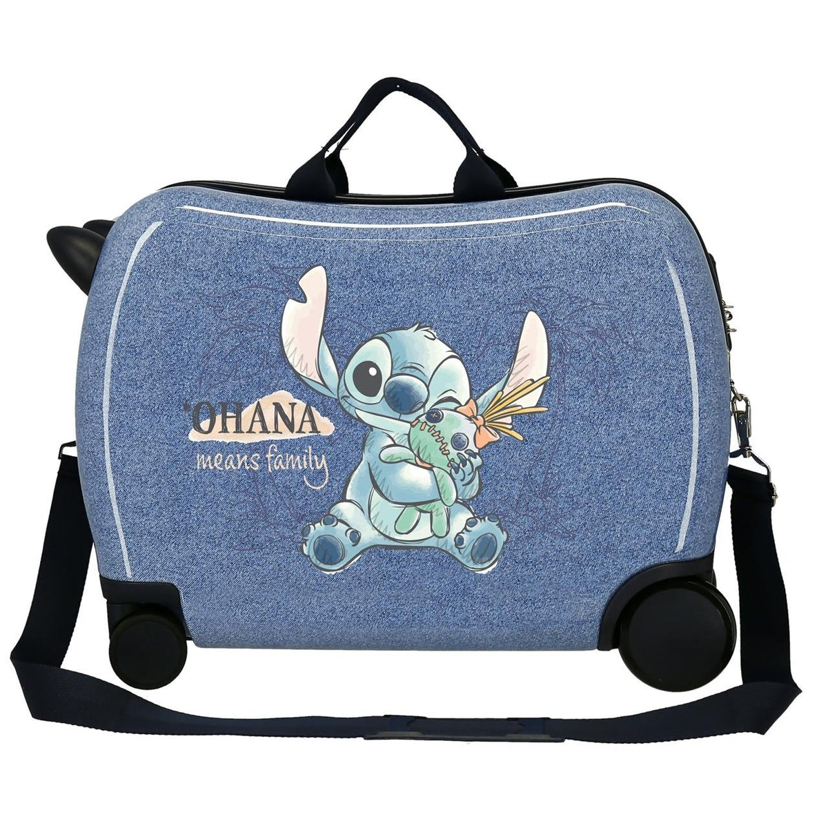 Maleta infantil Stitch Means family 2 ruedas multidireccionales ...