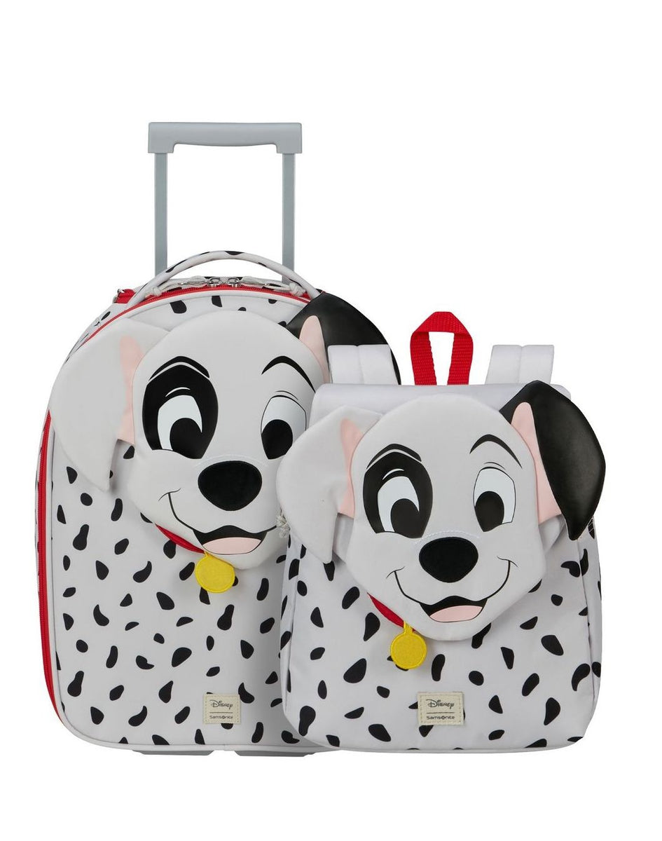 SAMSONITE SET Suitcase + backpack DALMATIAN PATCH - HAPPY SAMMIES DISN ...
